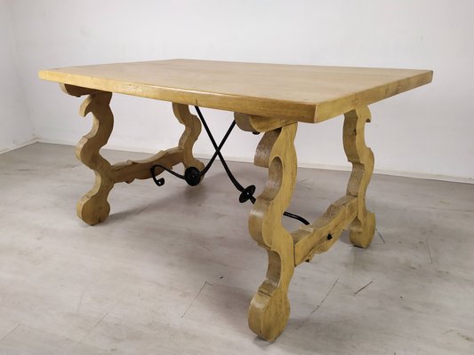Spanish Renaissance Dining Table Oak Dining Refectory Table Extendable