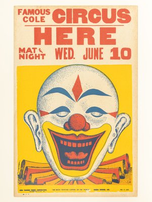 Vintage Circus Posters Clown
