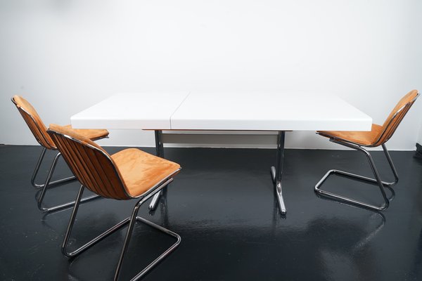 Space Age German Extending Dining Table or Desk 1970s