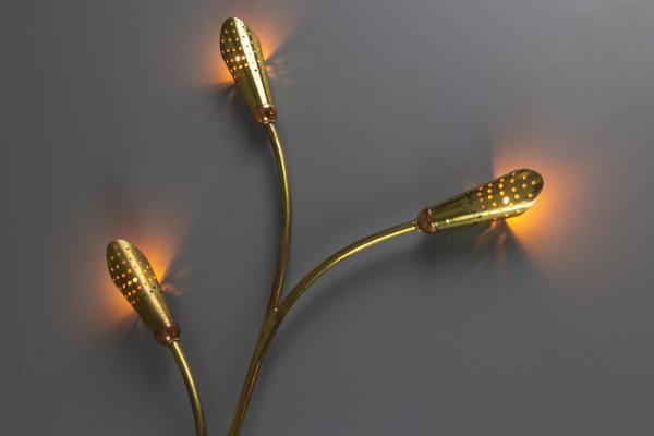 Triple Wall Sconce Copper