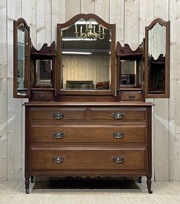 Vintage English Walnut Dresser