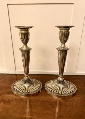 silver candlesticks antique