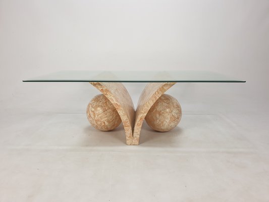 Mactan Stone Coffee Table by Magnussen Ponte 1980s