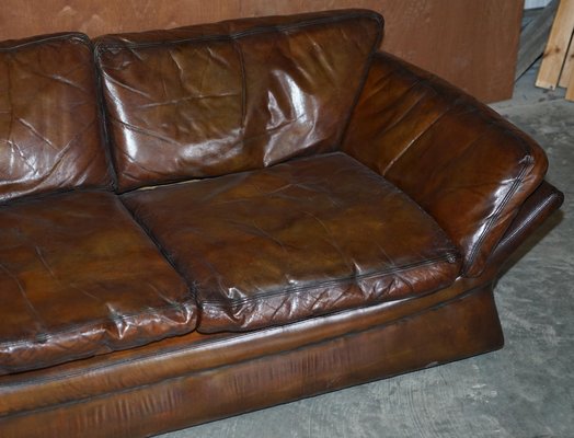 old leather sofa