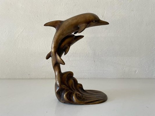 Small Brass Dolphin Statues Home Décor Home & Living etna.com.pe
