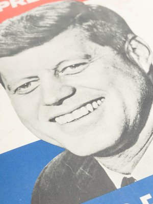 1960 John F Kennedy Campaign Poster Appeals To America