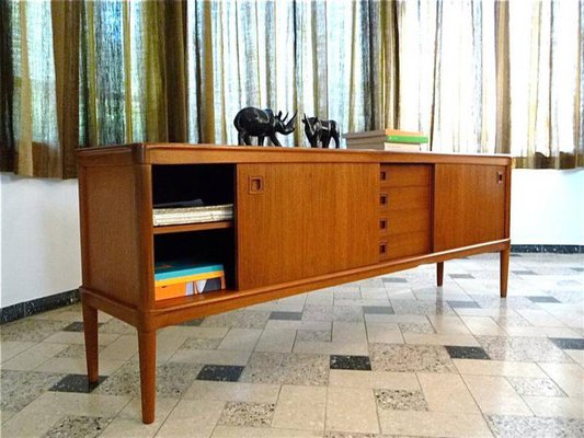 Mid Century Danish Teak Sideboard by H.W. Klein for Bramin 1960s
