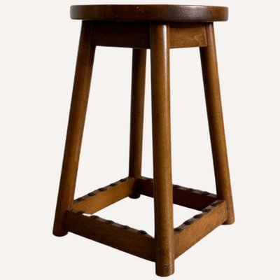 Dutch Art Deco Amsterdam School Stool