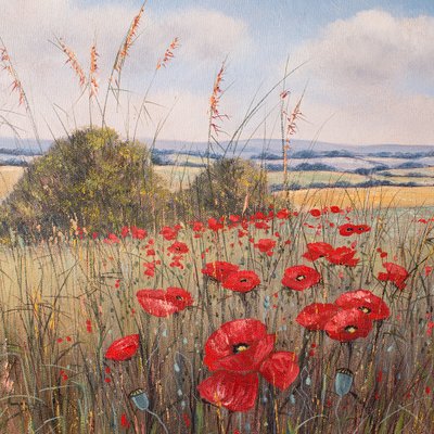 Poppy Fields Painting