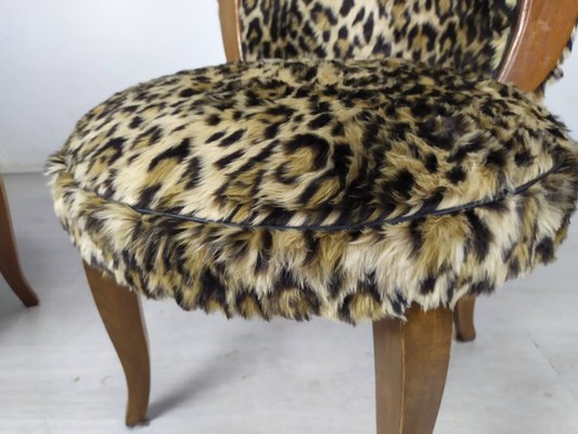 Leopard print vanity chair store