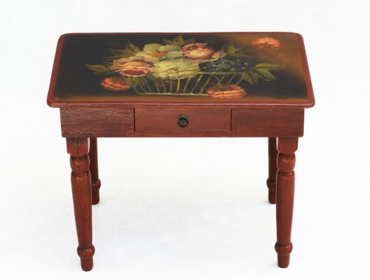 Hand painted side table store