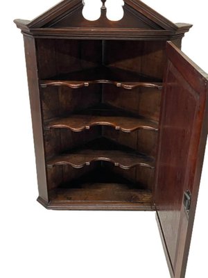 18th Century Dutch Oak Hanging Corner Cabinet