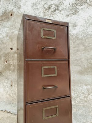Antique Metal Roneo Filing Cabinet Chest Of Drawers For At Pamono