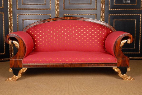 20th Century Empire Style Swan Sofa