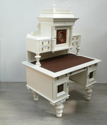 Antique White Secretary Desk