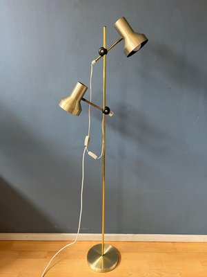 Mid Century Space Age Floor Lamp with Aluminium Spotlights 1970s