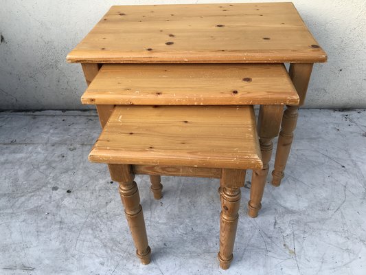 Nest of tables pine furniture store