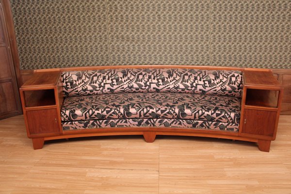 Large Art Deco Bench Sofa from Ateliers Majorelle 1930s