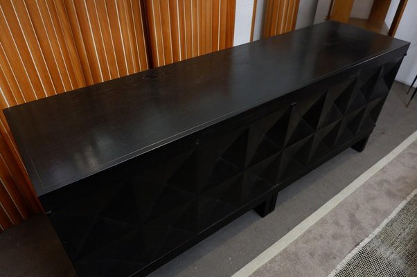 Modern Black Credenza