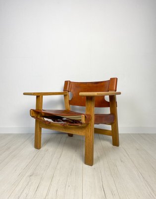 Model 2226 Spanish Chair in Oak and Leather by Børge Model 2226 Spanish Chair in Oak and Leather by Børge