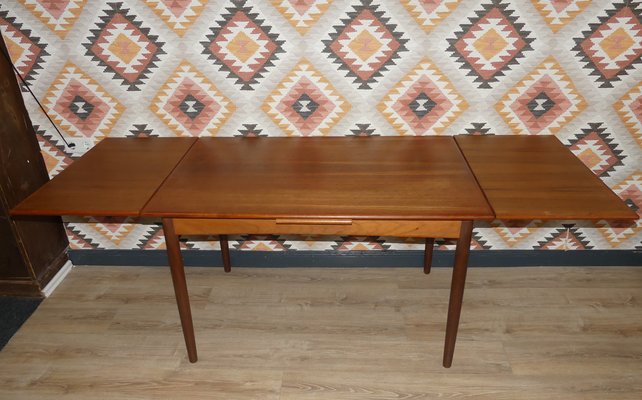 Extendable Teak Dining Table from N R Mobler Denmark 1960s