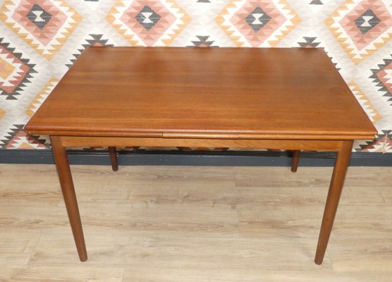Extendable Teak Dining Table from N R Mobler Denmark 1960s