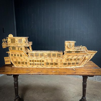 Popsicle Stick Ship Model