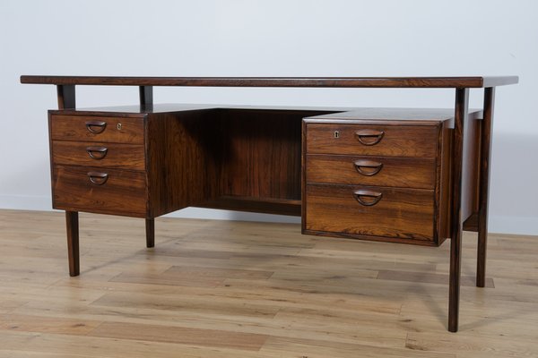 Mid-Century Freestanding Rosewood Desk by Kai Kristiansen Mid-Century Freestanding Rosewood Desk by Kai Kristiansen