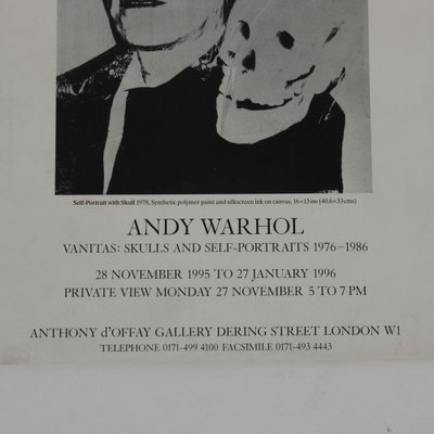 Andy Warhol Self Portrait With Skull