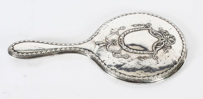 Vintage Silver Hand Mirror