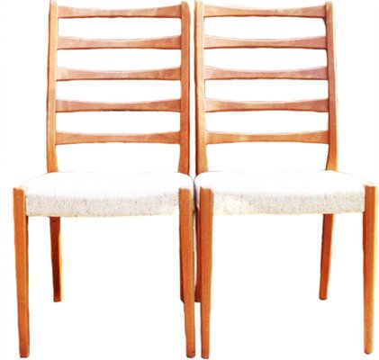 Swedish Ladder Back Dining Chairs from Svegards of Markaryd 1960s Set of 2 for sale at Pamono