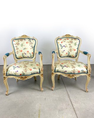 Louis XVI Style Armchairs 1920s Set of 2