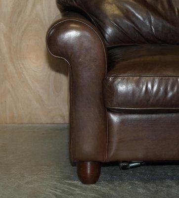 Mortimer Schlafsofa aus Braunem Leder von Laura Ashley fur Heritage bei Pamono kaufen