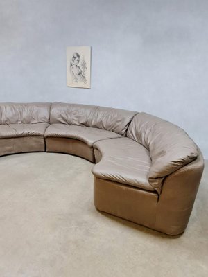 Half Moon Shaped Leather Sofa | Baci Living Room