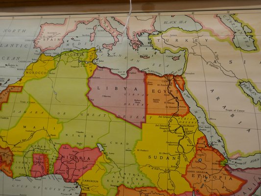 Northern Africa Physical Map