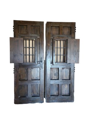 Mexican Wood Wrought Iron Windows Wooden Door Made In China Wrought