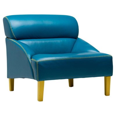 Turquoise Leather Chair