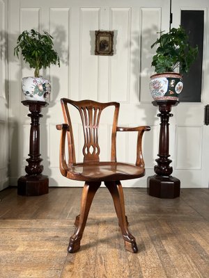 Antique Desk Chair from Howard Sons 1890s