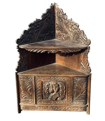 Vintage corner wall cabinet store