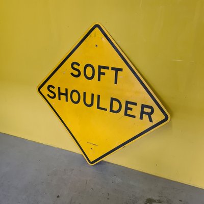 Soft Shoulder Road Sign