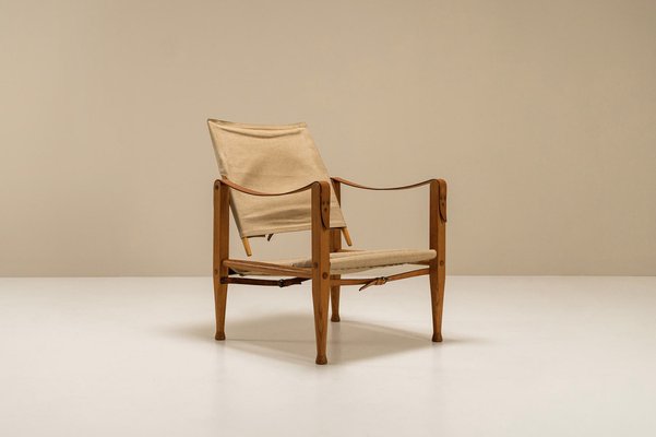 Danish Safari Lounge Chair by Kare Klint for Red Rasmussen 1960s