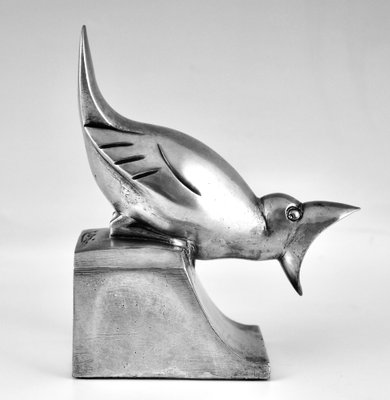 Art Deco Bronze Bird Bookends by C. Omin, 1925, Set of 2 for Art Deco Bronze Bird Bookends by C. Omin, 1925, Set of 2 for