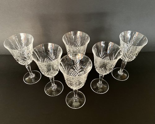 Antique Cut Glass Wine Glasses
