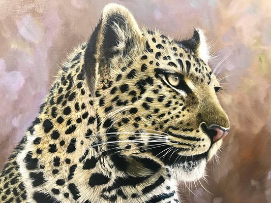 Leopard Oil Painting