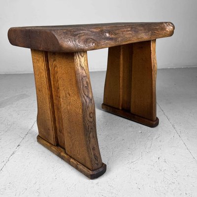 Japanese Taisho Wabi Sabi Bench in Wood 1920s
