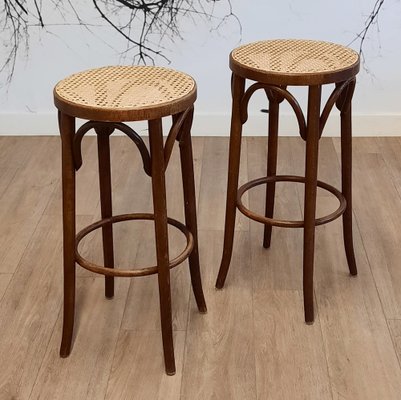 Bentwood rattan stool store