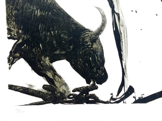 Matador And Bull Drawing