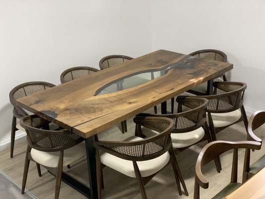 Vintage Epoxing Dining Table
