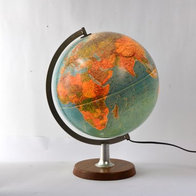 Mid Century Illuminated Globe Lamp by Scan Globe a S Denmark 1970s for sale at Pamono