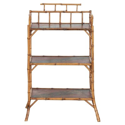 Englische Bambus Chinoiserie Etagere 1880